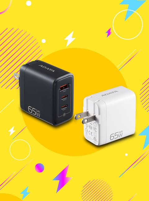 65W GaN USB Charger | ADATA (Taiwan)