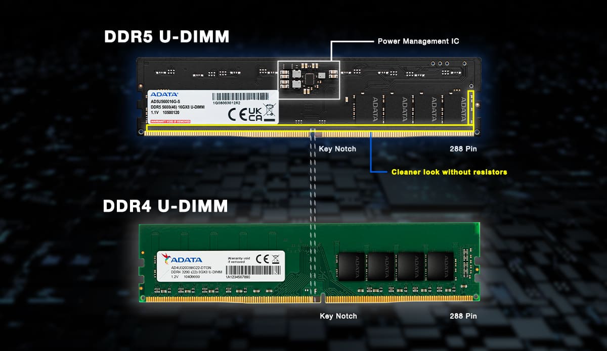 Módulo de memoria GOLD DDR5 5600 U-DIMM | ADATA (Mexico)