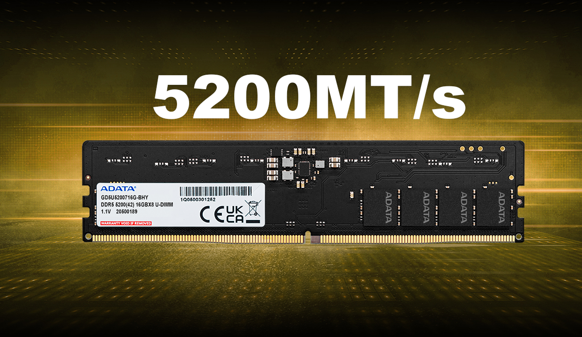 GOLD DDR5 5200 U-DIMM Memory Module | ADATA (Indonesia)