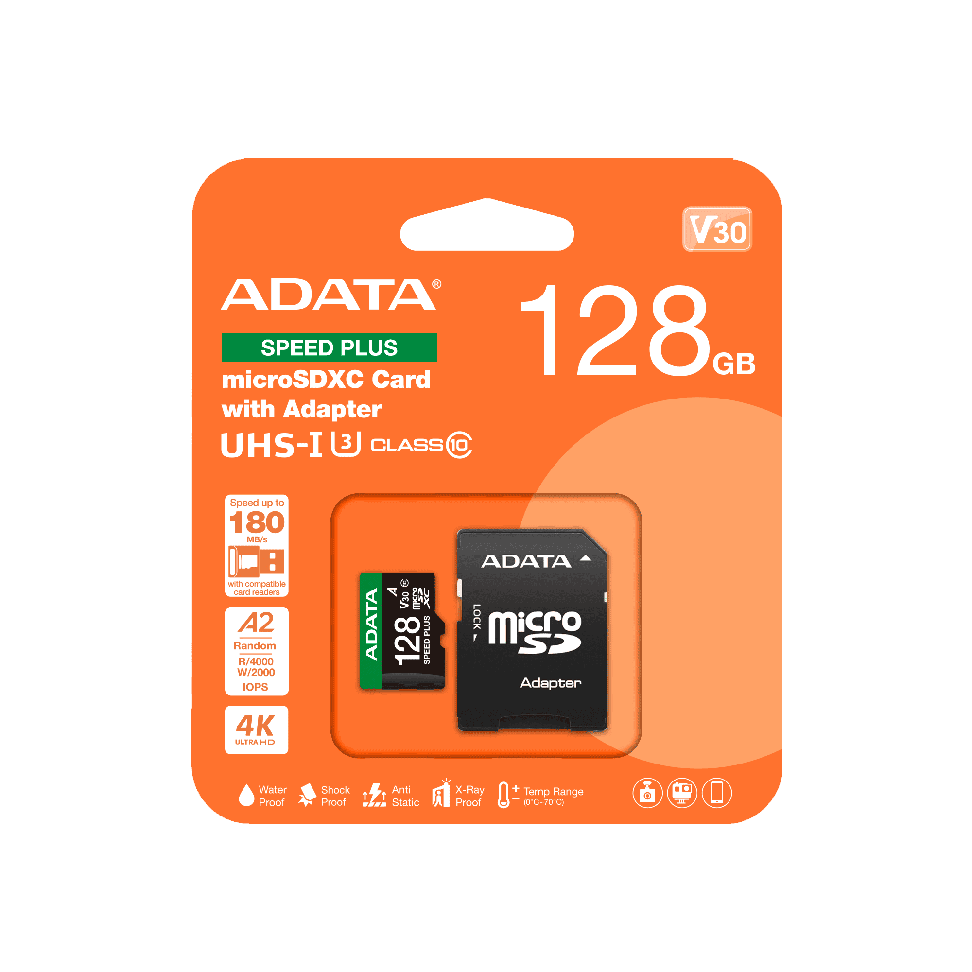 SPEED PLUS microSDXC UHS-I U3 Class 10 Card (Global)