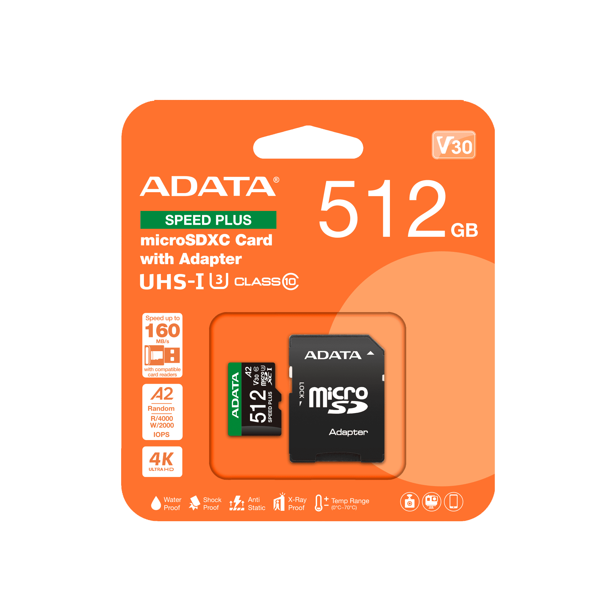 SPEED PLUS microSDXC UHS-I U3 Class 10 記憶卡 (Taiwan)