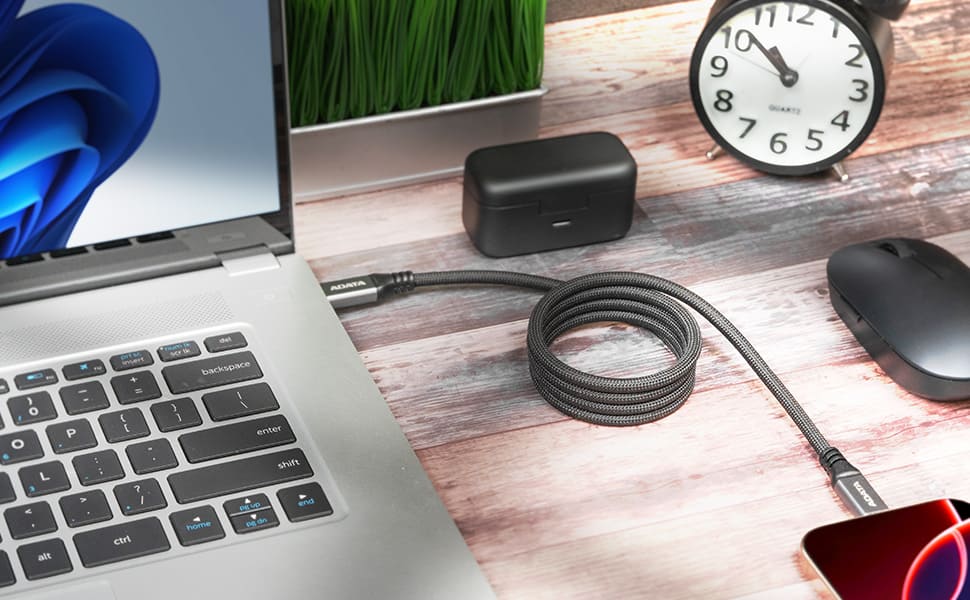 USB-C cable, mobile phone charging, magnetic self-organizing (United ...