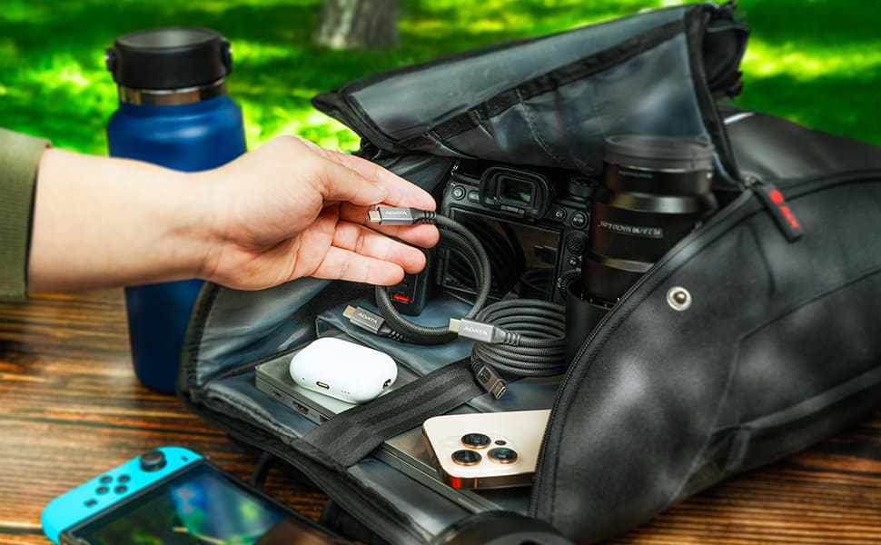 USB-C cable, mobile phone charging, magnetic self-organizing (Taiwan)