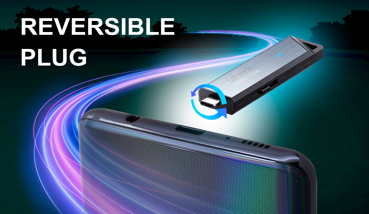 Memorie USB ADATA Elite UE800, 128GB, USB Type-C, Metalic - eMAG.ro